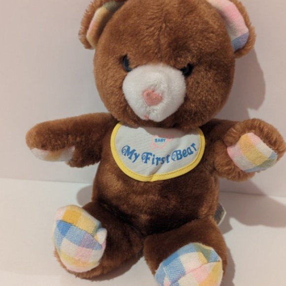 Toys | American Greetings Plush Brown Teddy My First Bear Amtoy 1982 ...